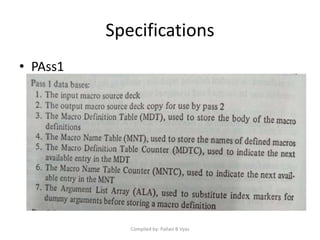 macro Macro Processors | PPTX | Programming Languages | Computing