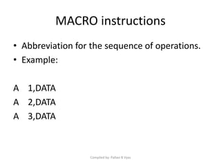 macro Macro Processors | PPTX | Programming Languages | Computing