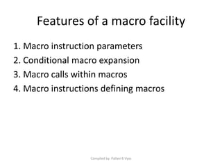 macro Macro Processors | PPTX | Programming Languages | Computing