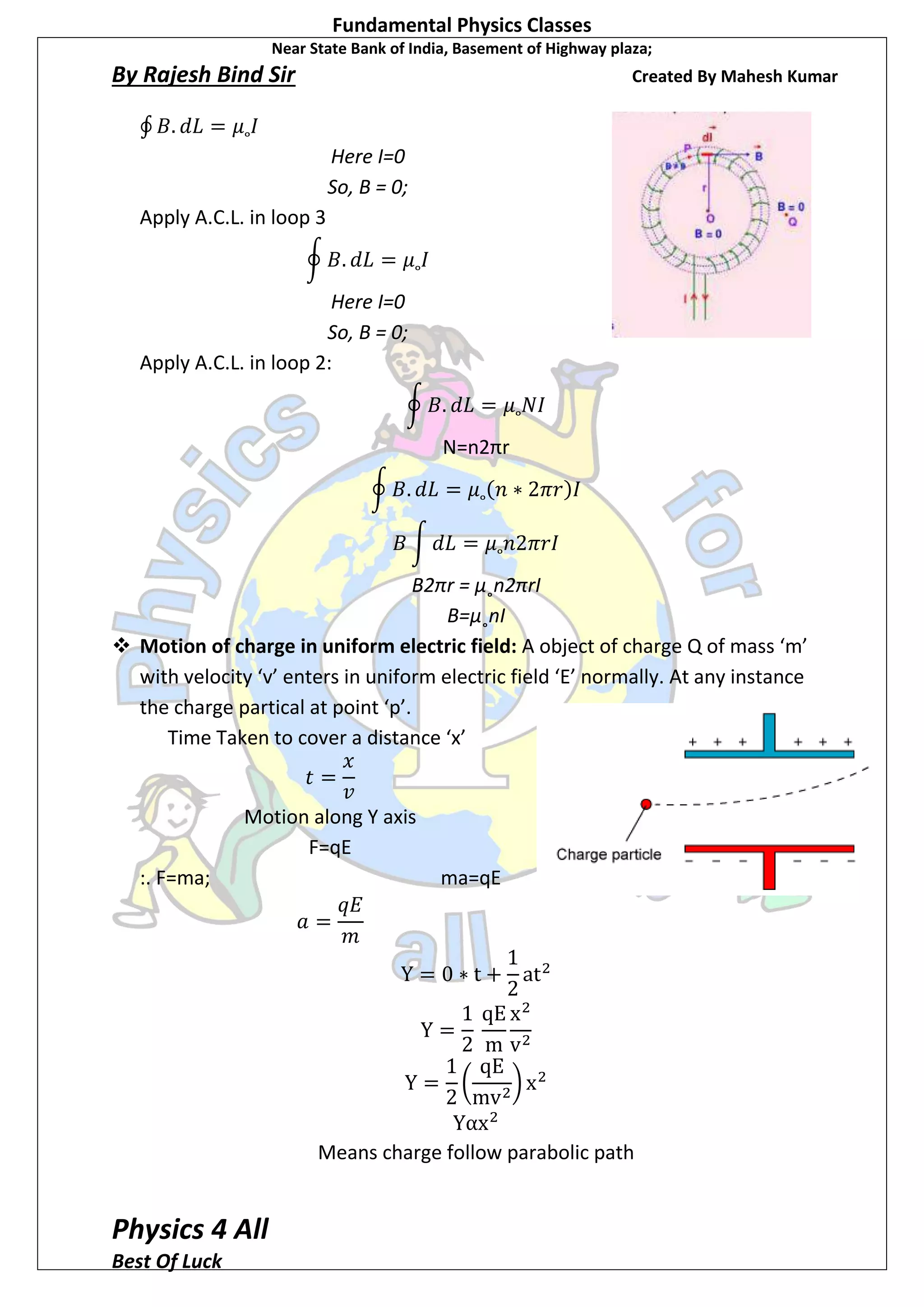 Unit 3 Magnetism and effect of current | PDF