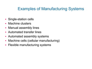 Unit 3 Manufacturing Systems in automation | PDF