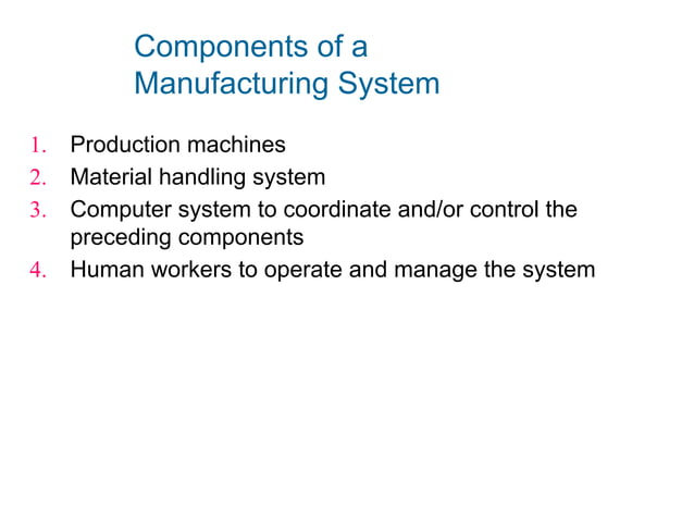 Unit 3 Manufacturing Systems in automation | PDF | Operating Systems | Computer Software and ...