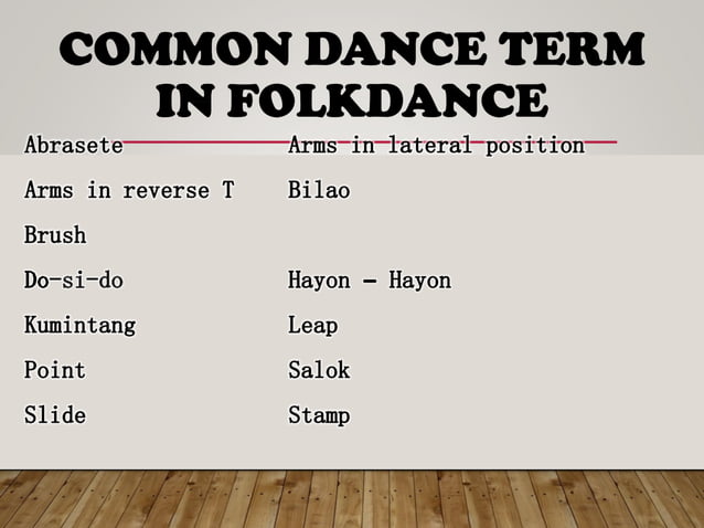 UNIT 3 MAPEH 6 LESSON 1 DANCE TERMS, STEPS AND DIRECTION- PE.pptx