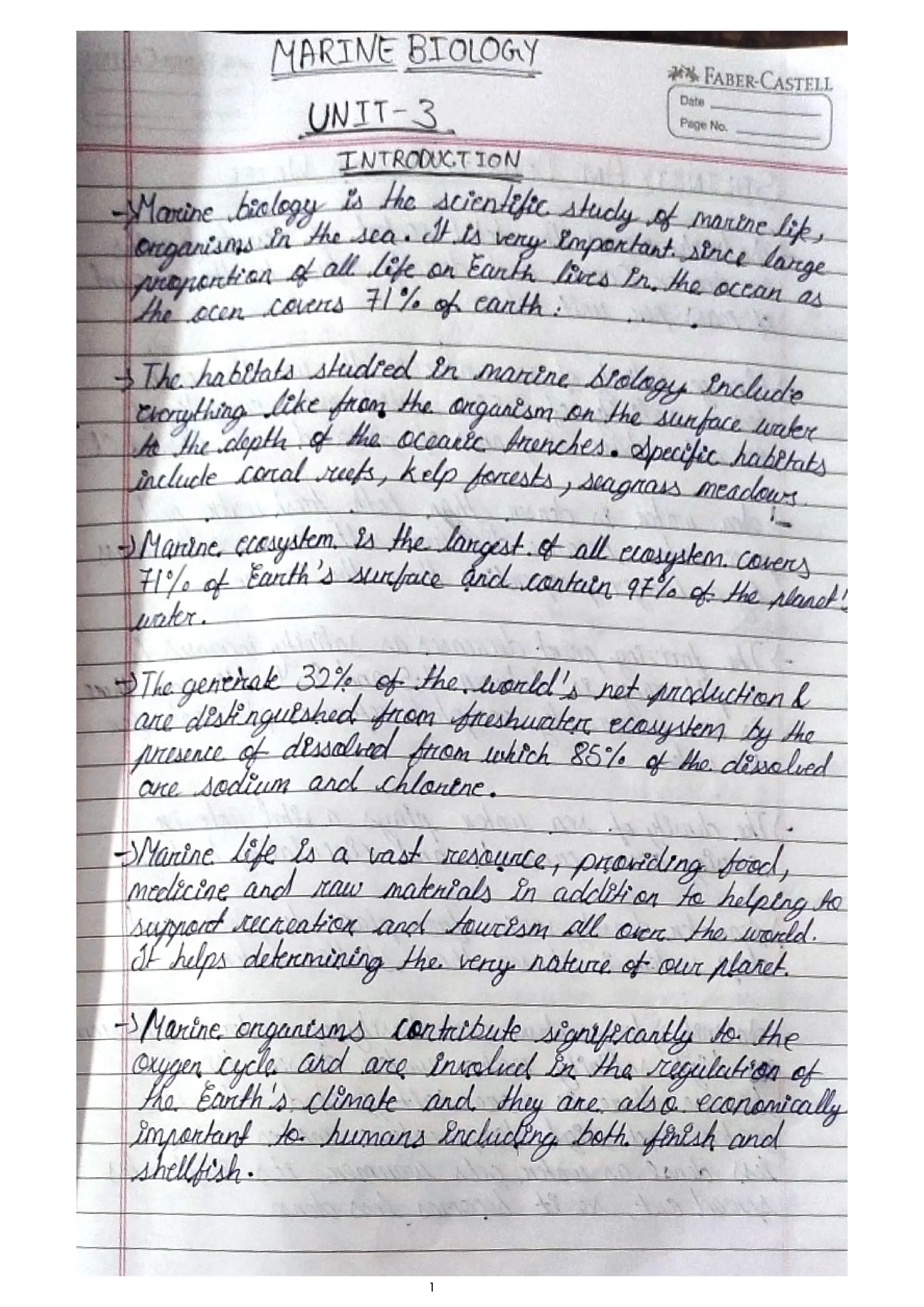 unit 3 Marine biology notes for 3rd sem generic | PDF | Currencies ...