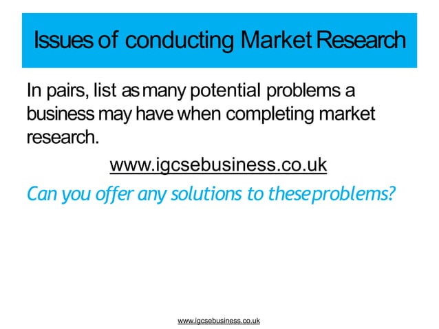 Unit 3: Market Research | PPTX