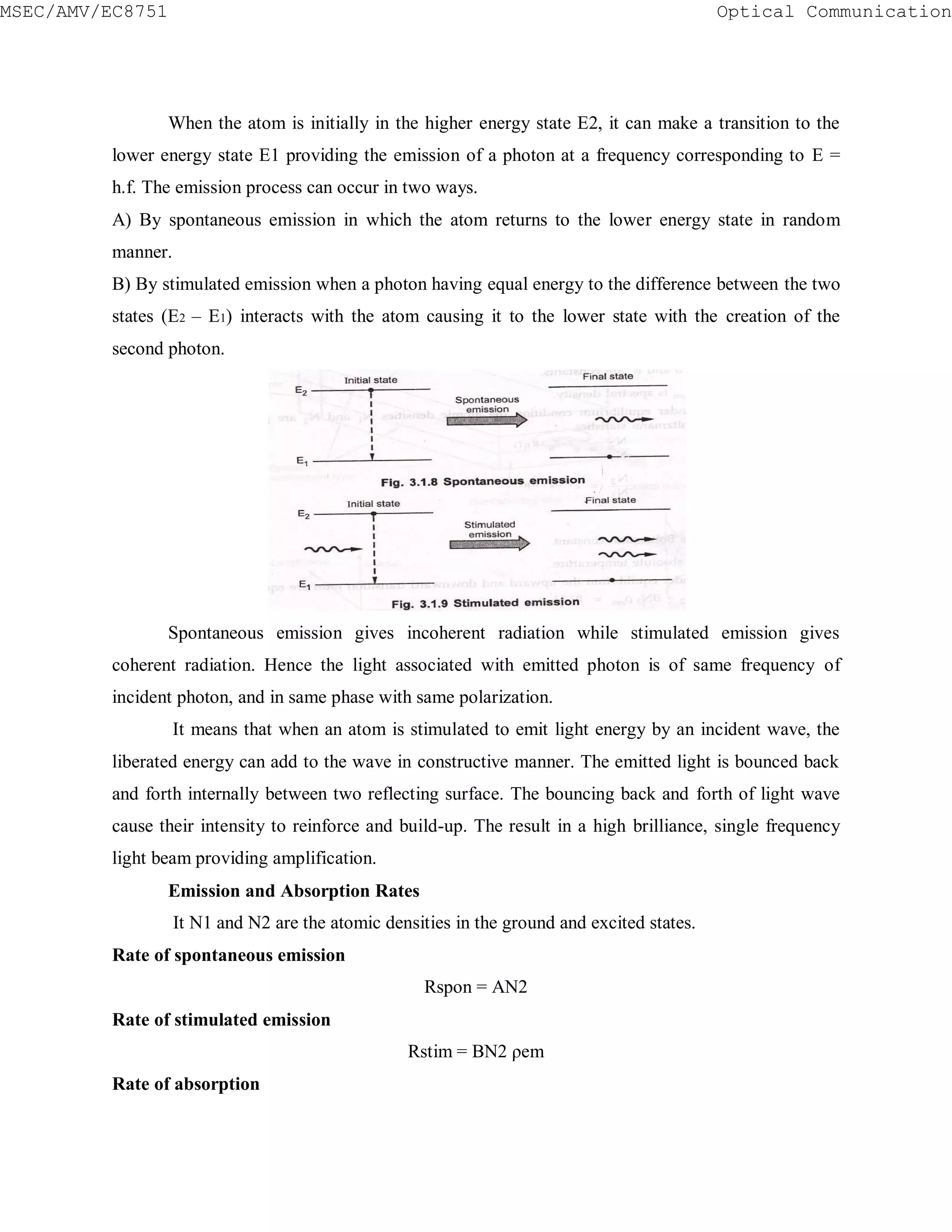 EC 8751 - Optical Sources & Detectors | PDF | Free Download