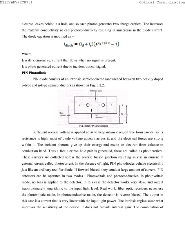 EC 8751 - Optical Sources & Detectors | PDF