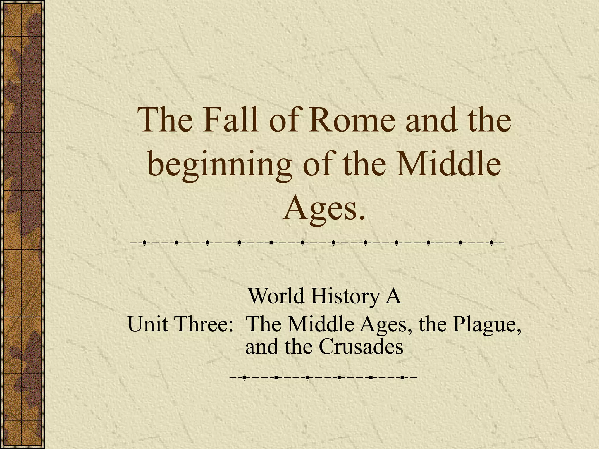 Unit 3 middle ages notes | PPT | Christianity | Religion & Spirituality