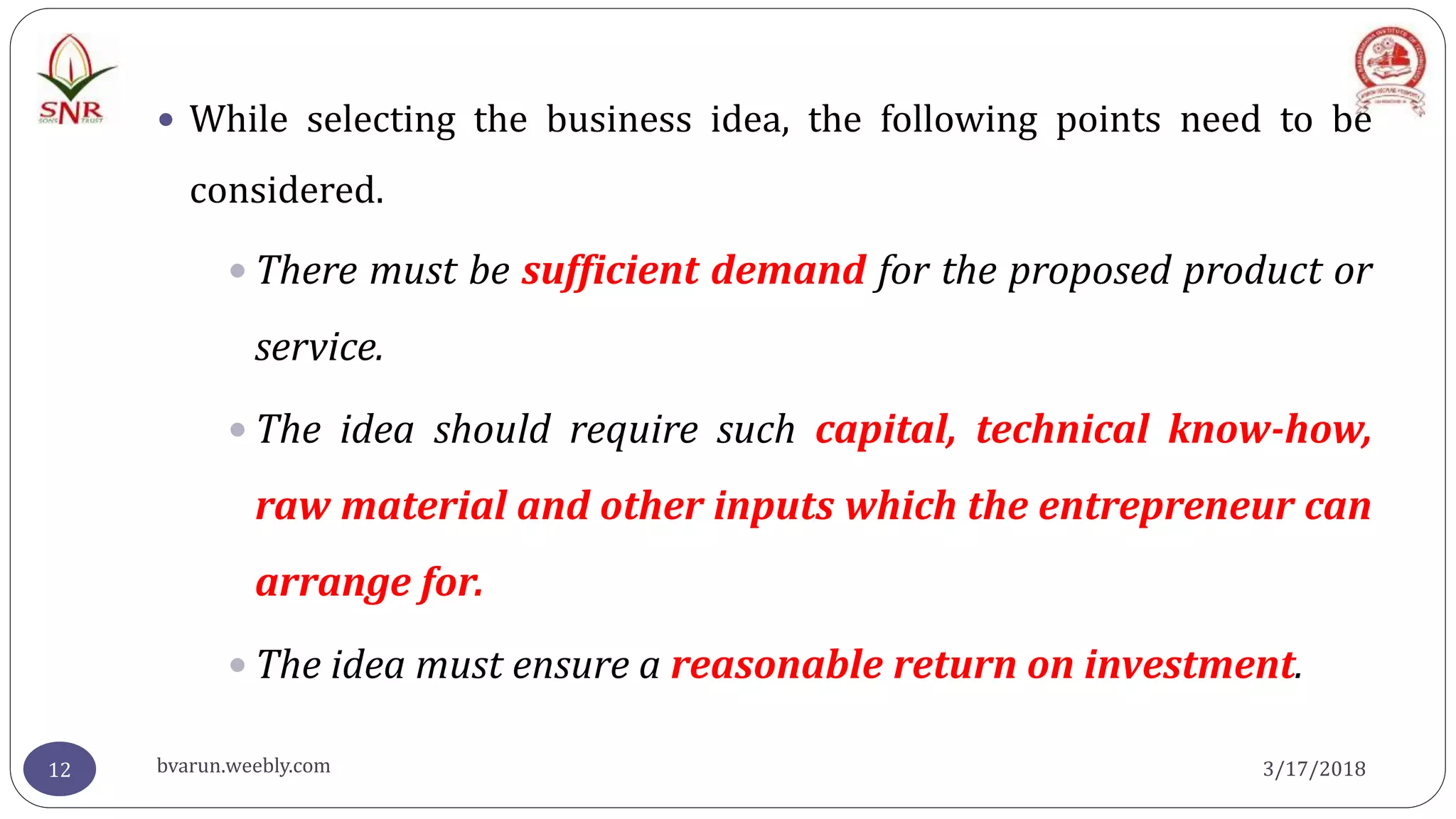 Setting up Business Enterprise | PPTX