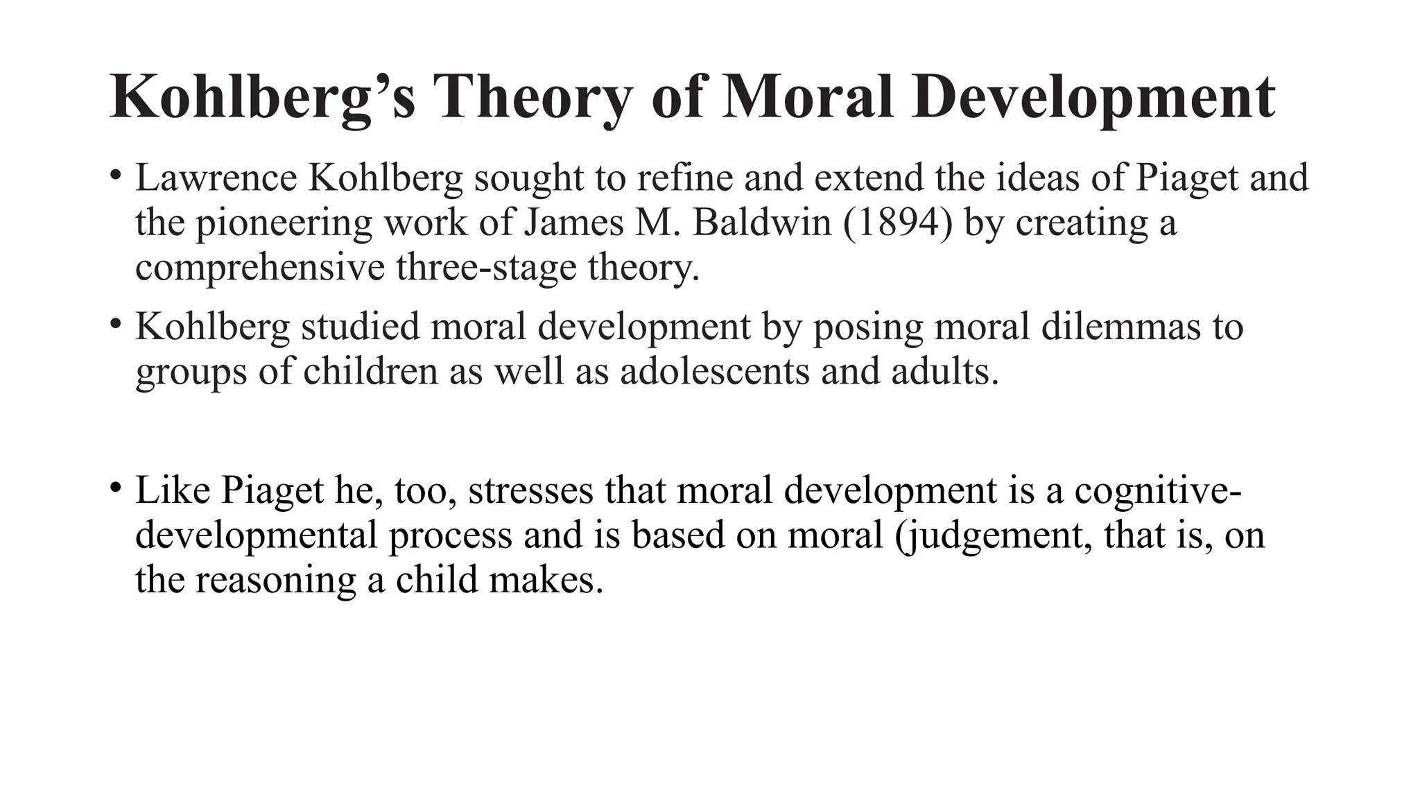 Moral Development and Theories of Moral. | PPTX