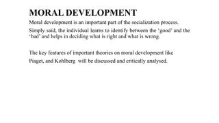 Moral Development and Theories of Moral. | PPTX