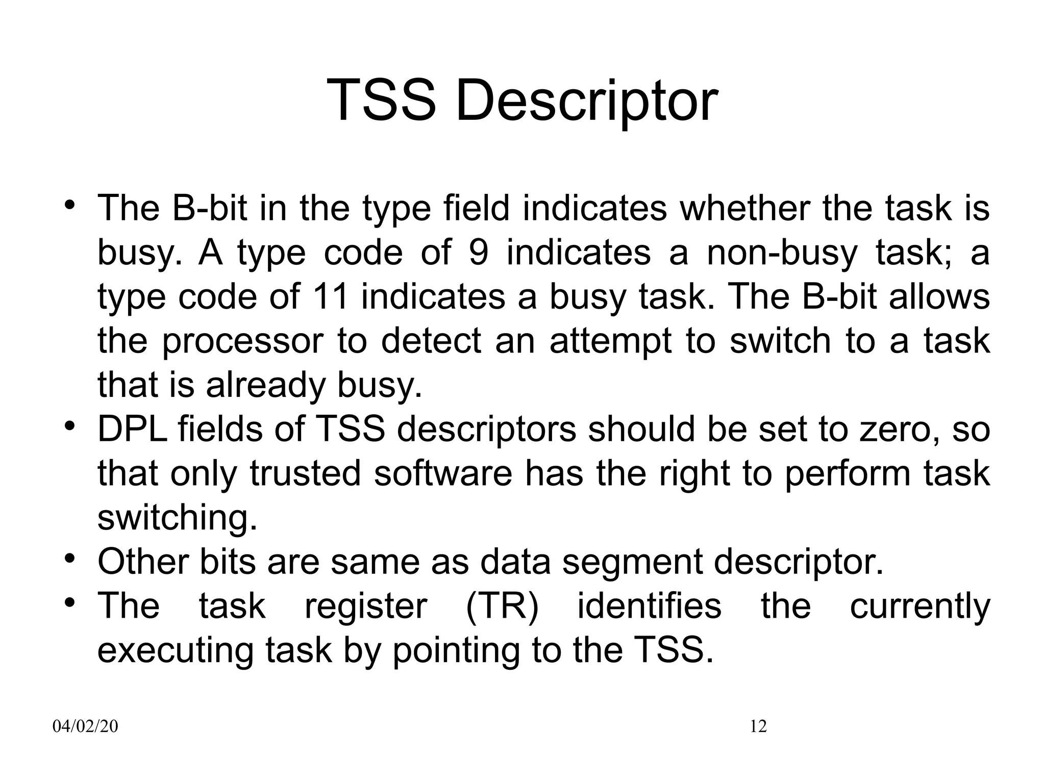 PAI Unit 3 Multitasking in 80386 | PDF