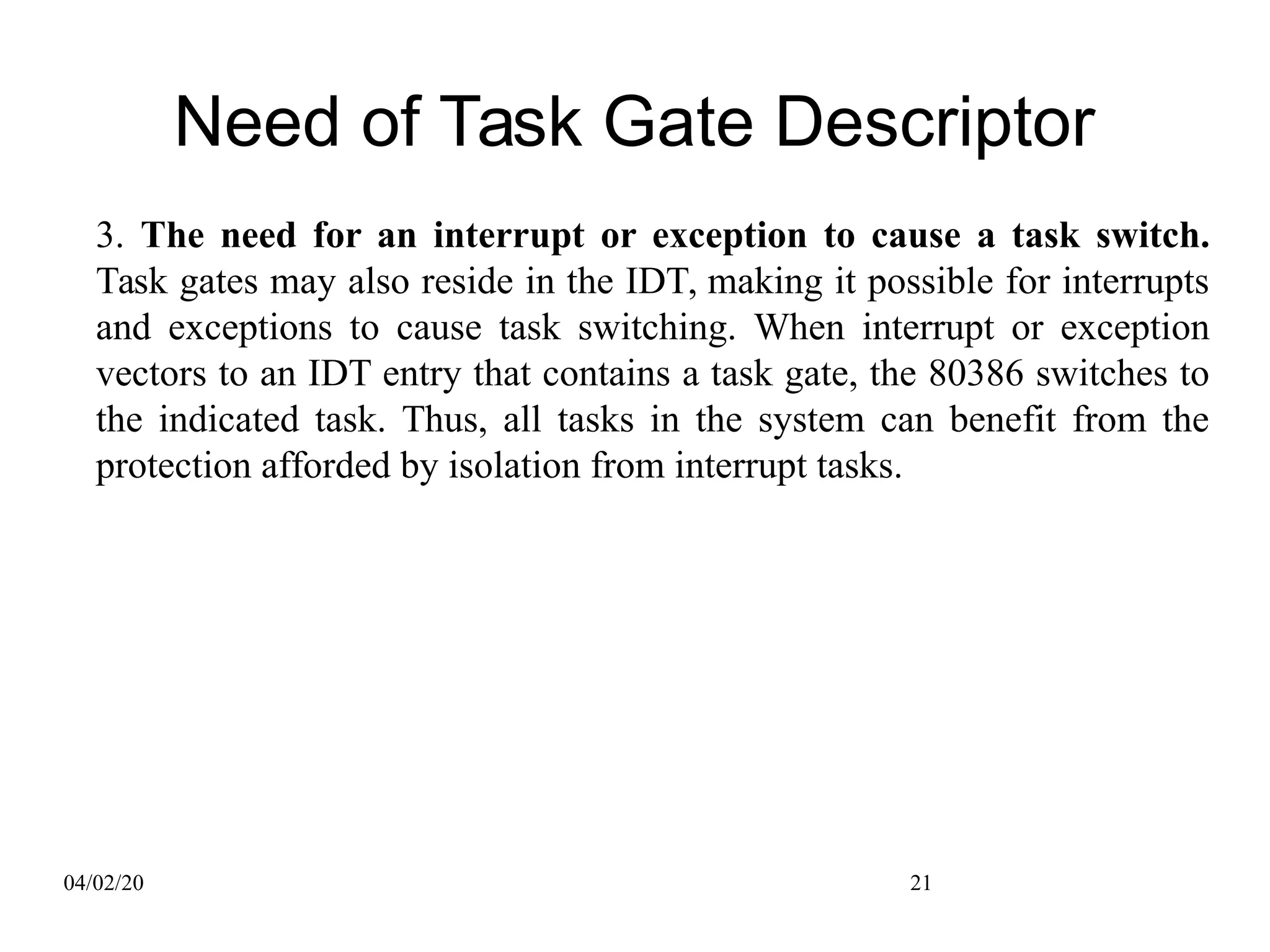 PAI Unit 3 Multitasking in 80386 | PDF