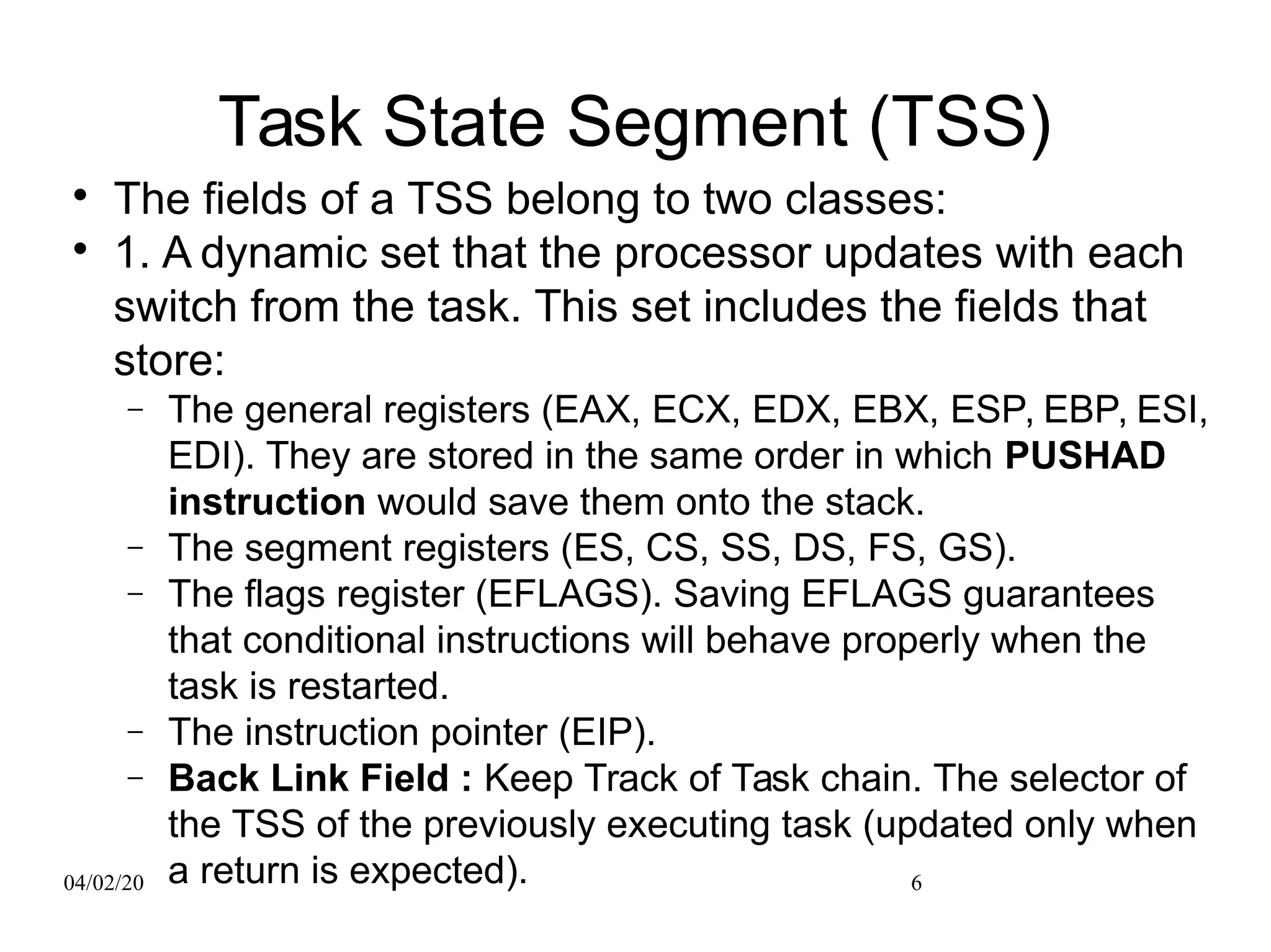 PAI Unit 3 Multitasking in 80386 | PDF