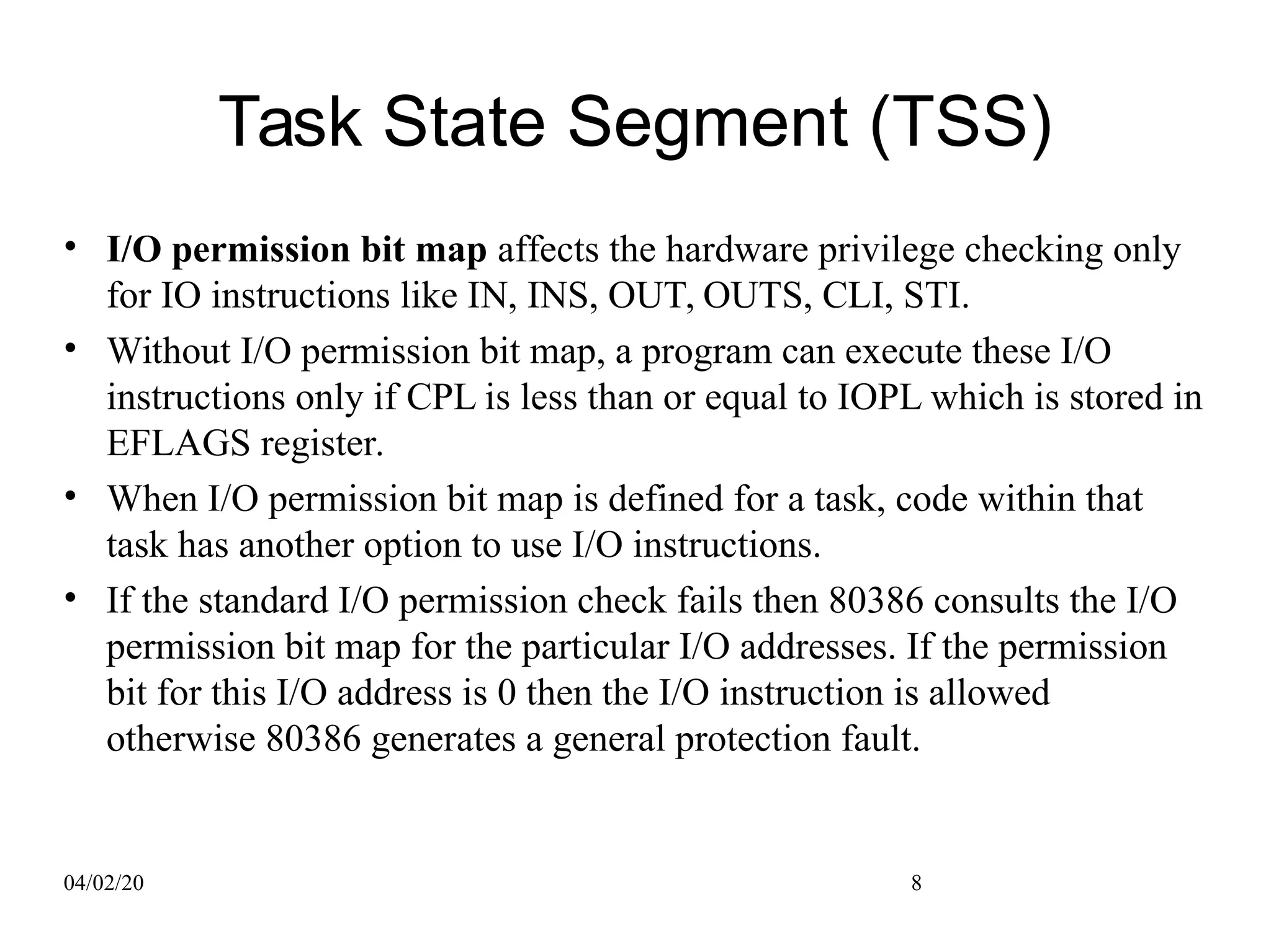 PAI Unit 3 Multitasking in 80386 | PDF