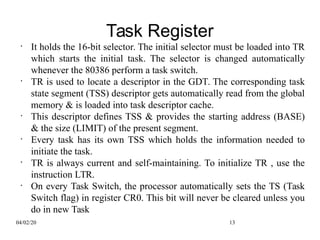 PAI Unit 3 Multitasking in 80386 | PDF | Operating Systems | Computer ...