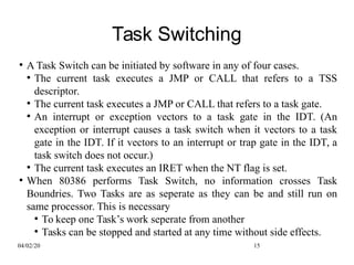 PAI Unit 3 Multitasking in 80386 | PDF