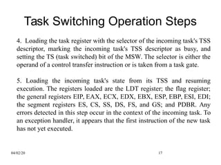 PAI Unit 3 Multitasking in 80386 | PDF