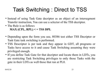 PAI Unit 3 Multitasking in 80386 | PDF | Operating Systems | Computer ...