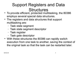 PAI Unit 3 Multitasking in 80386 | PDF