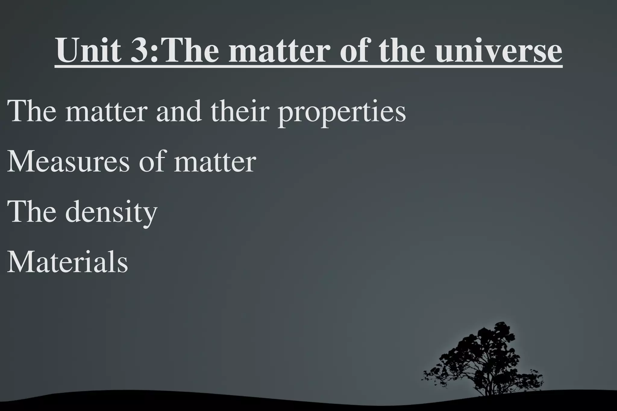 The matter of the universe | ODP