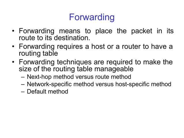 Unit 3_Network Layer_Part II.pptx | Computer Networking | Computing