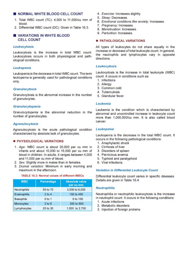 Leukopoisis and WBC disorders | PDF