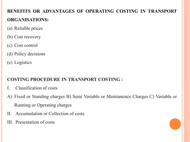 Unit 3 Operating Costing Pptx