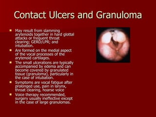 Unit 3: Organic Voice Disorders | PPT