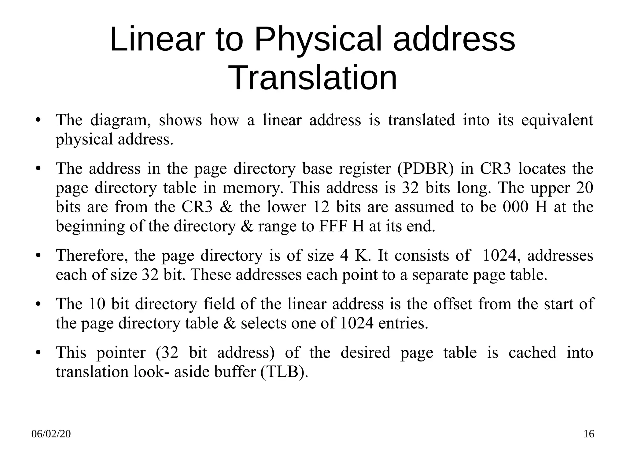 PAI Unit 3 Paging in 80386 Microporcessor | PDF