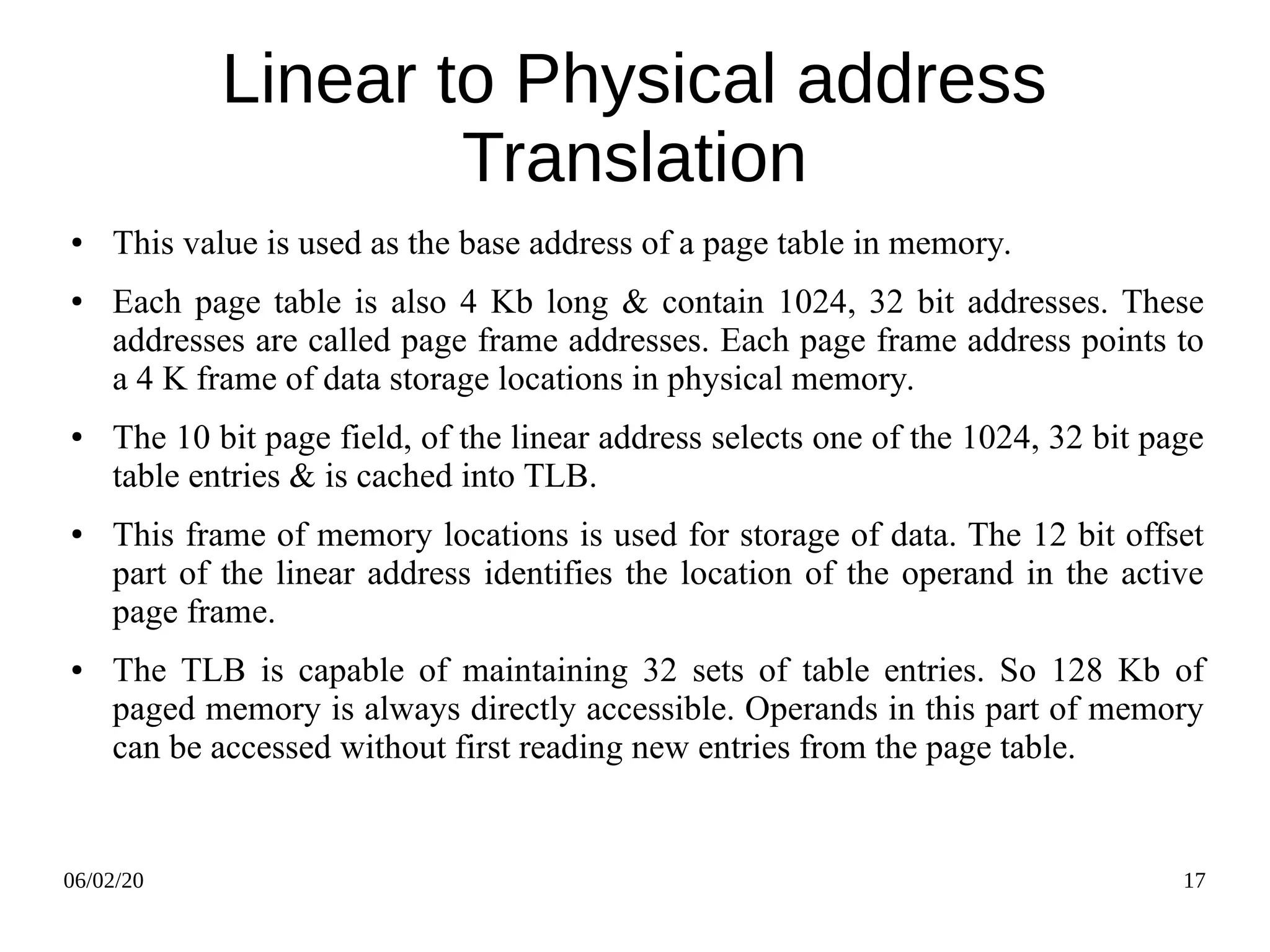 PAI Unit 3 Paging in 80386 Microporcessor | PDF
