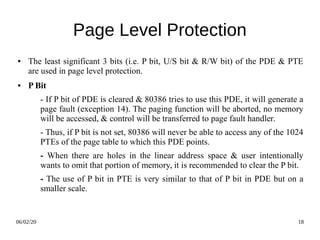 PAI Unit 3 Paging in 80386 Microporcessor | PDF