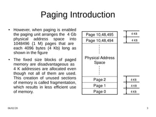 PAI Unit 3 Paging in 80386 Microporcessor | PDF
