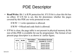 PAI Unit 3 Paging in 80386 Microporcessor | PDF