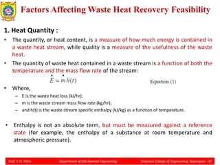 Waste Heat Recovery and Sustainable Energy | PDF