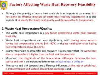 Waste Heat Recovery and Sustainable Energy | PDF