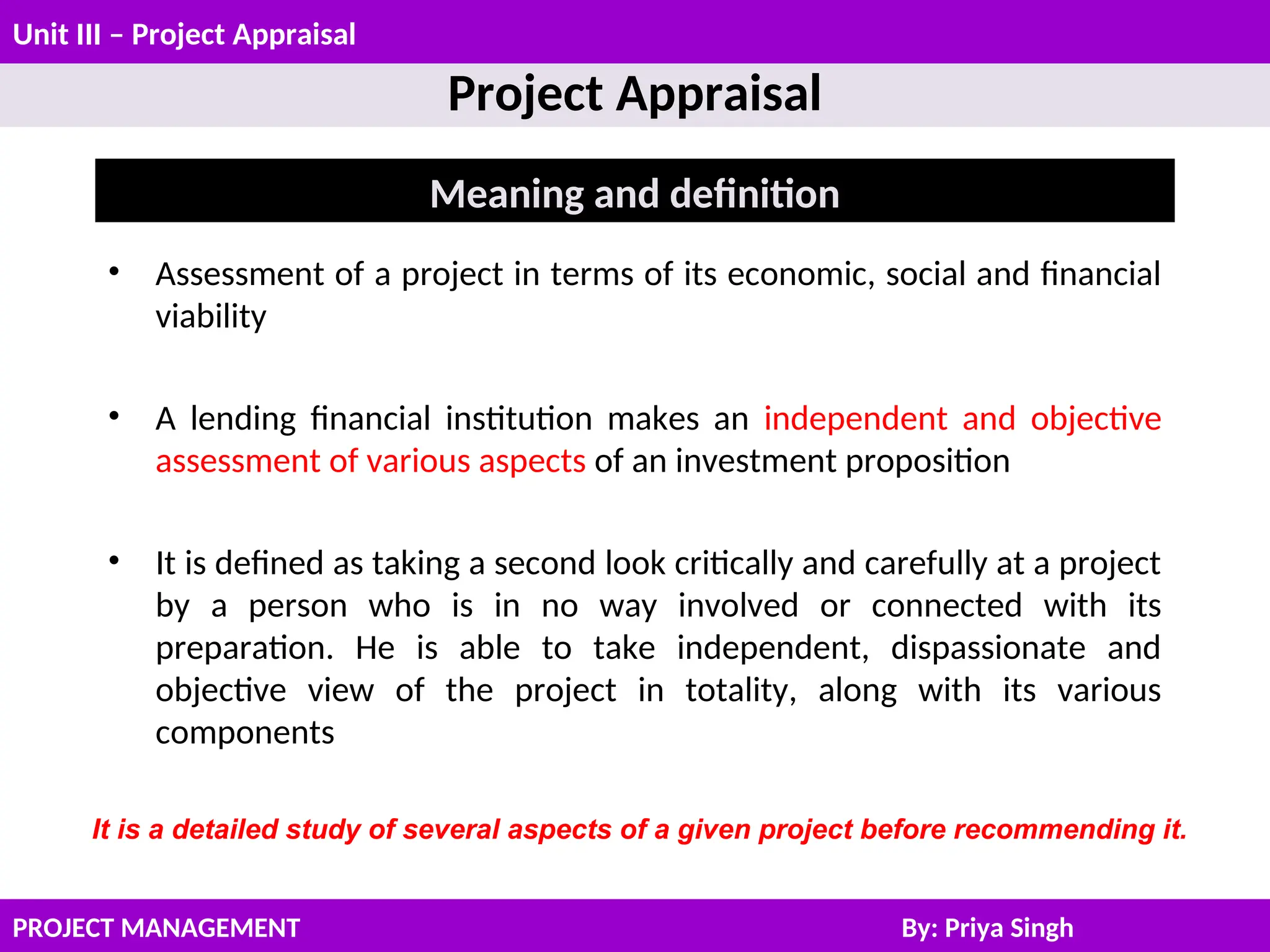 Unit 3 PART 1 Project management.ppt related to role of project ...