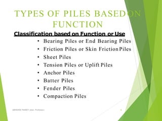 DEEP FOUNDATION (PILE FOUNDATIONS) | PPTX