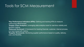 outsourcing in the supply chain management | PPTX