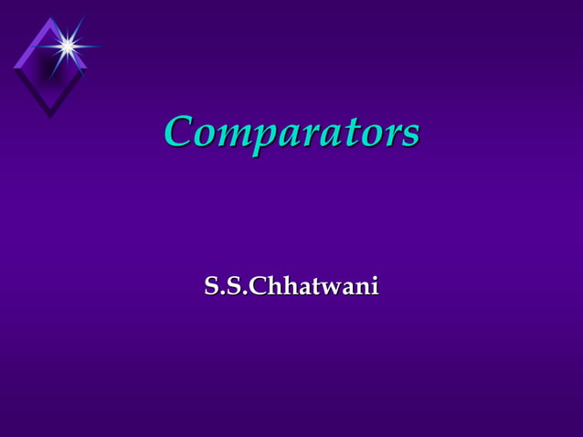Comparator | PPT | Consumer Electronics | Technology & Computing