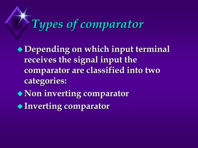 Comparator | PPT | Consumer Electronics | Technology & Computing