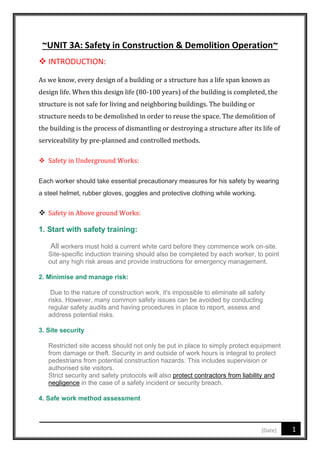 UNIT 3 Part A - Safety in Construction & Demolition Operation.pdf ...