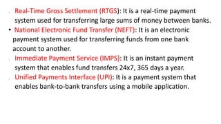 unit 3 Payment Systems For Banking. Management of Business ...