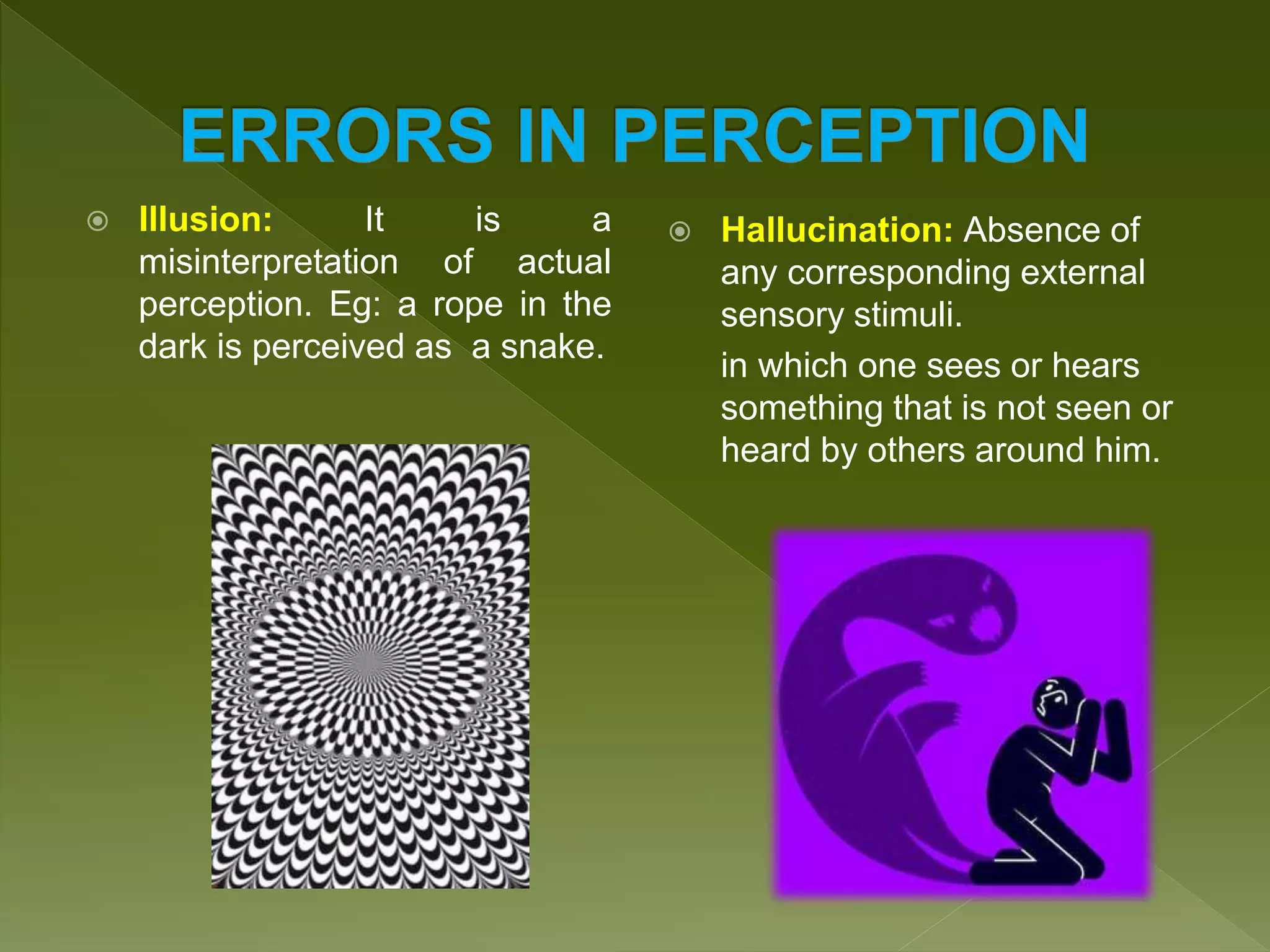 Perception (Psychology for Nurses) | PPTX