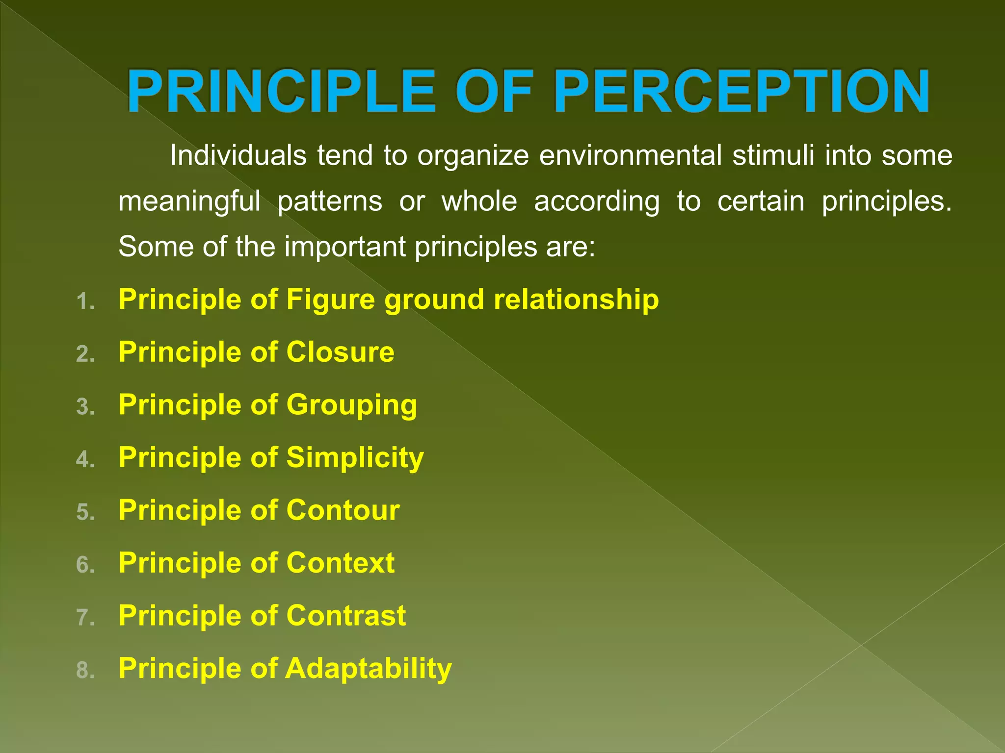 Perception (Psychology for Nurses) | PPTX