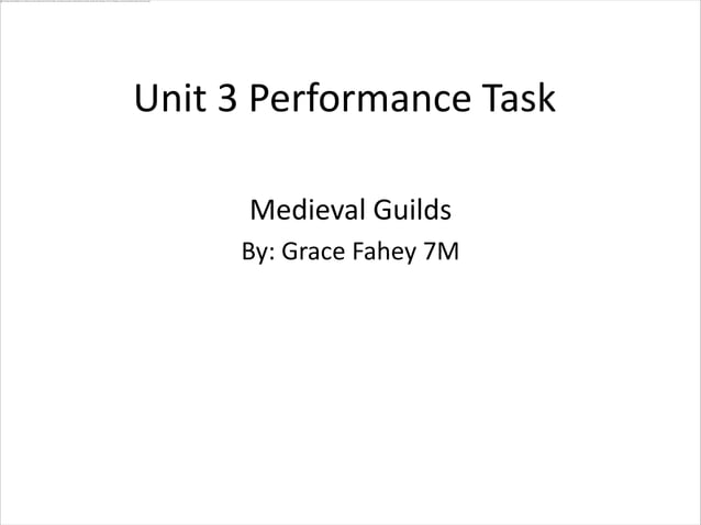 Unit 3 performance task | PPT