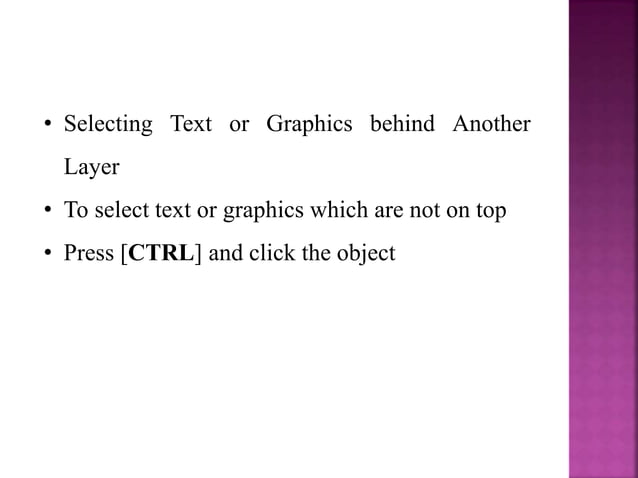 WORKING WITH GRAPHICS | PPTX | Graphics Software | Computer Software and Applications