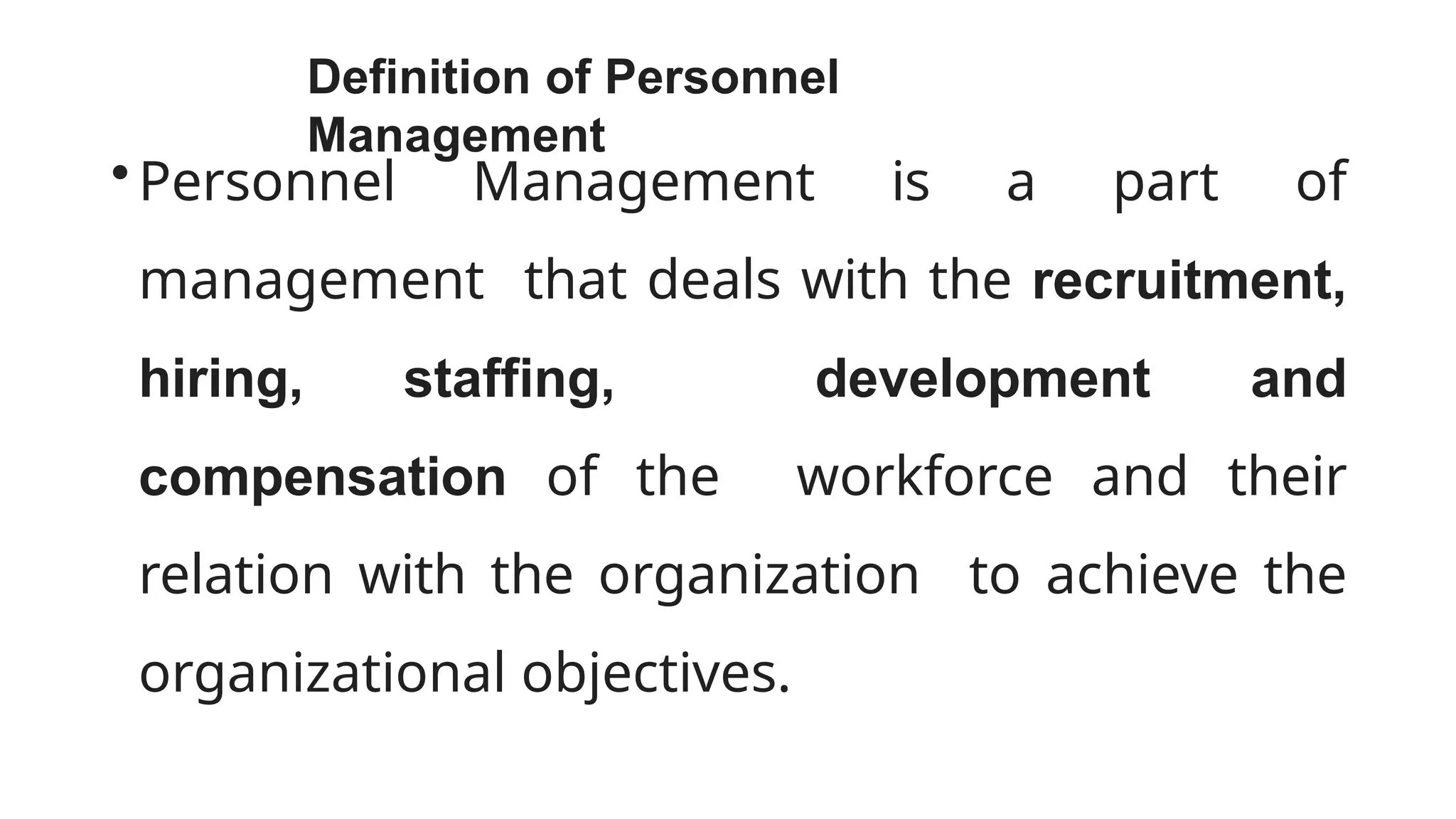 UNIT 3 Personnel managment and human resource | PPT