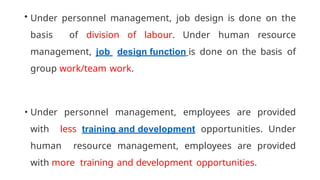 UNIT 3 Personnel managment and human resource | PPTX