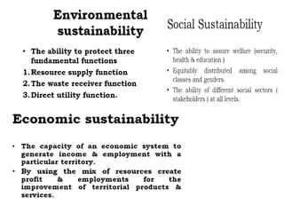 Unit 3 point 1 Environmental Sustainability | PPT
